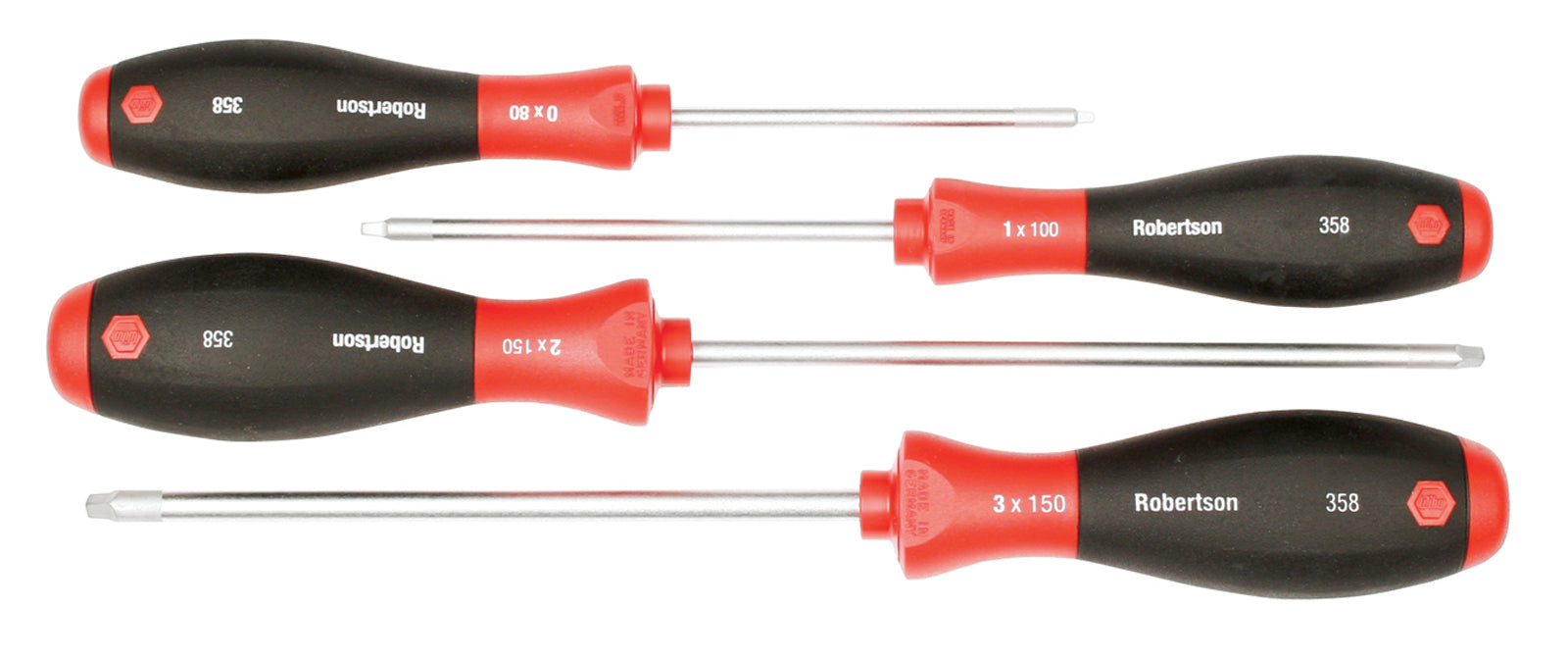Wiha 35894, SoftFinish?? Square Screwdriver 4 Pc. Set | Palmac Tool ...