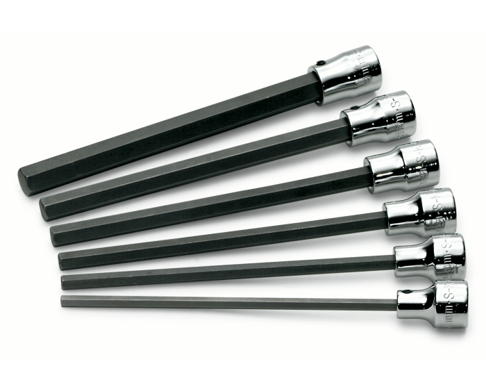 SK Tools Set of 6 3/8 in Drive Long Hex Bit Socket - 19726 – Palmac Tools