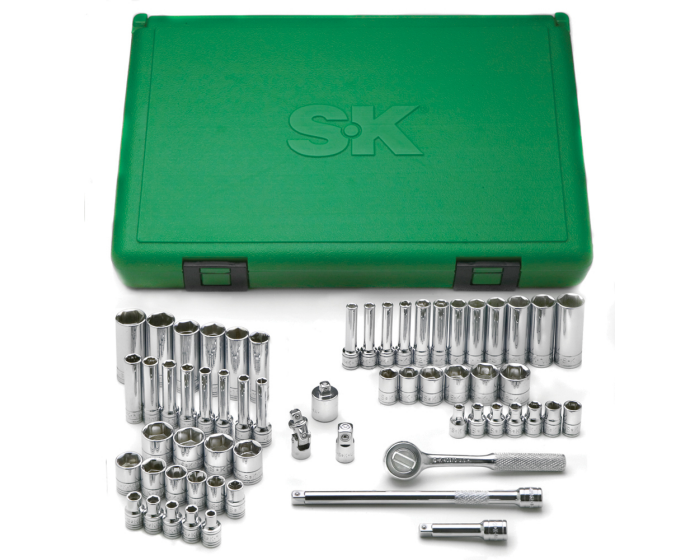 SK Tools - Set Socket 1/4dr Fractional and Metric St/dp 60pc - 91860 ...