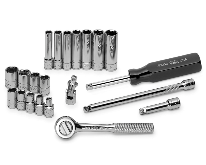 SK Tools - Set Socket 1/4dr 6pt Fractional 21pc - 4921 | Palmac Tool ...