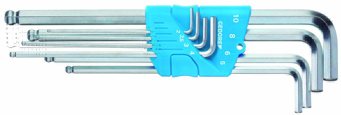 Gedore 1523988, Hexagon Allen key set in holder 8 pcs 2-10 mm | Palmac ...