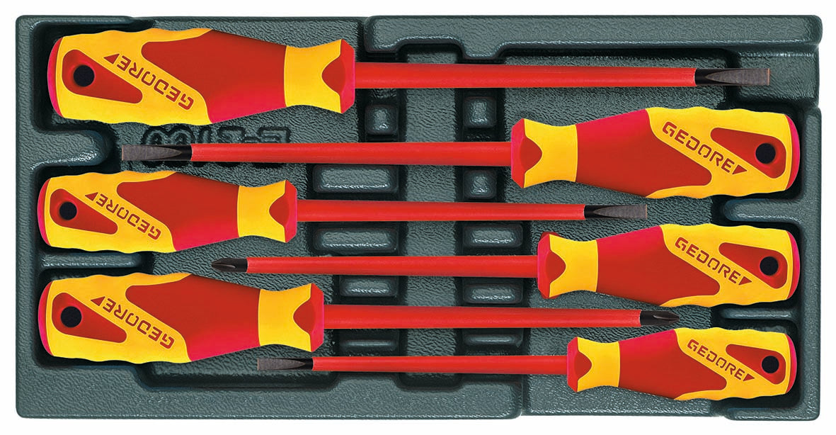 Gedore 1733095, VDE Screwdriver set in 1/3 ES tool module | Palmac Tool ...