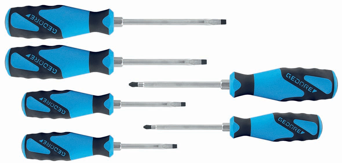 Gedore 1878743, 3C-Screwdriver with striking cap set 6 pcs | Palmac ...