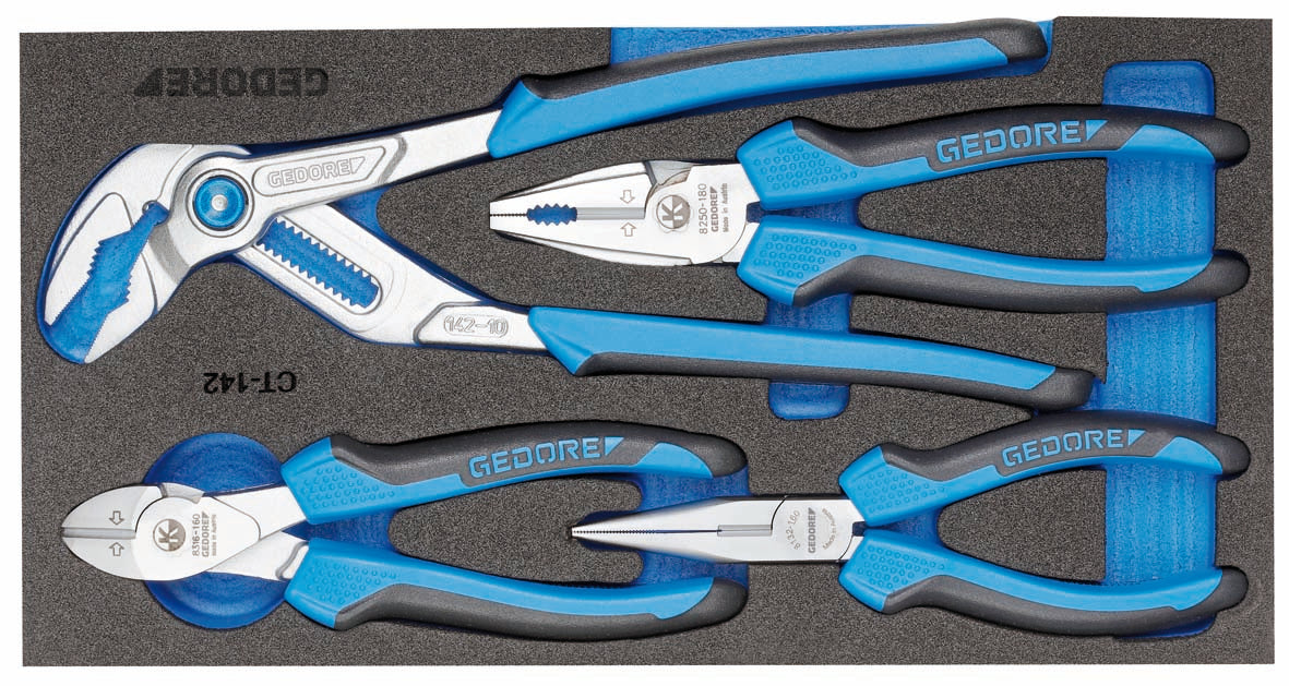 Gedore 2309025, Pliers set in 1/3 Check-Tool module | Palmac Tool ...